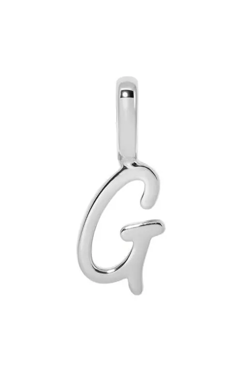 MADE BY MARY Script Initial Charm - Silver Initial G