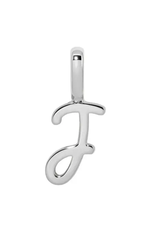 MADE BY MARY Script Initial Charm - Silver Initial J