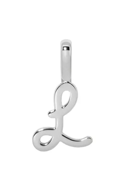 MADE BY MARY Script Initial Charm - Silver Initial L