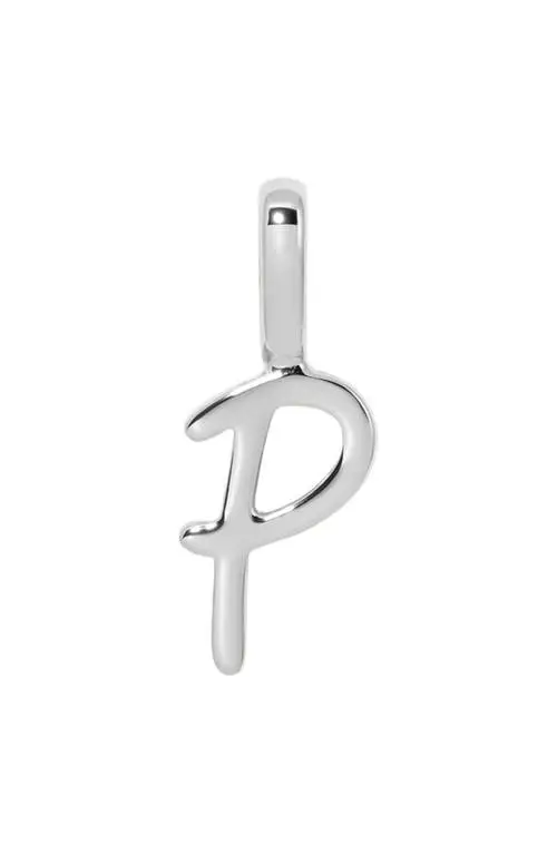 MADE BY MARY Script Initial Charm - Silver Initial P