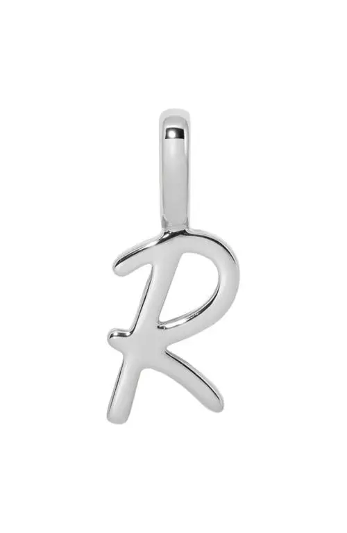 MADE BY MARY Script Initial Charm - Silver Initial R