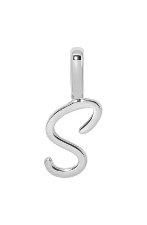 MADE BY MARY Script Initial Charm - Silver Initial S