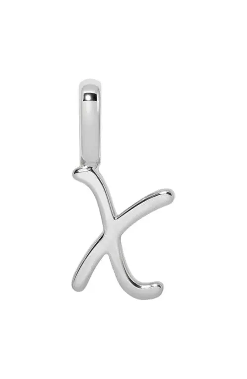 MADE BY MARY Script Initial Charm - Silver Initial X