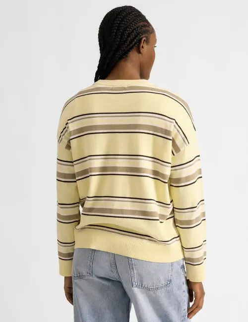 ALBARAY Stripe Cotton Jumper