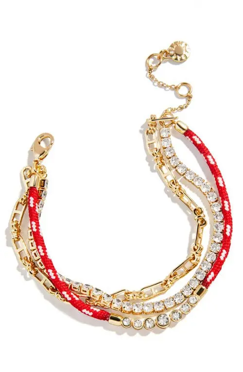 Baublebar Rowan Laye Stacked Bracelet - Red