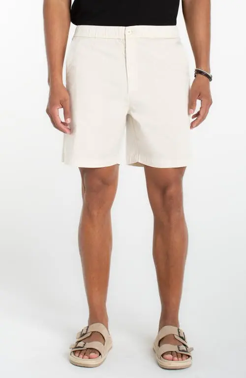 LIVERPOOL Cotton Drawstring Shorts - Parchment