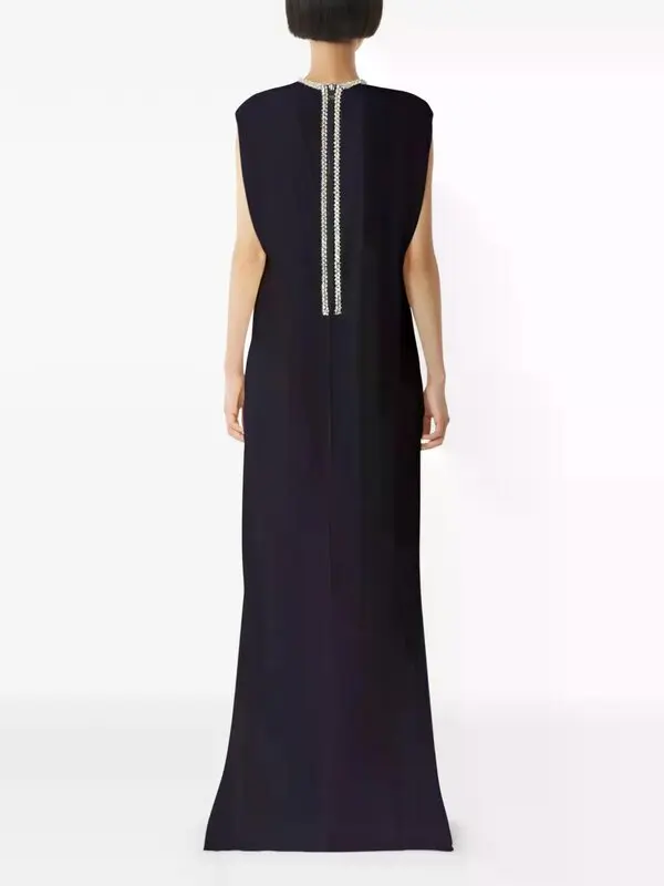 LANVIN Embellished Maxi Dress - Blue
