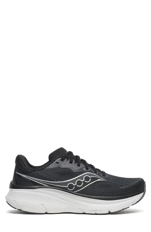 Saucony Guide 19 Running Shoe - Black/silver
