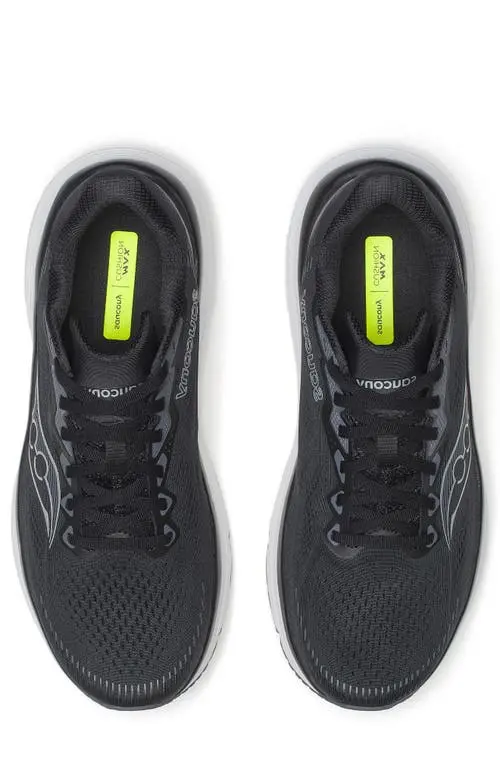 Saucony Guide 19 Running Shoe - Black/silver