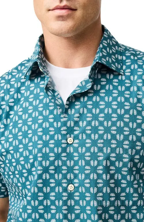 Rodd & Gunn Crown Hill Short Sleeve Button-up Shirt - Bluestone