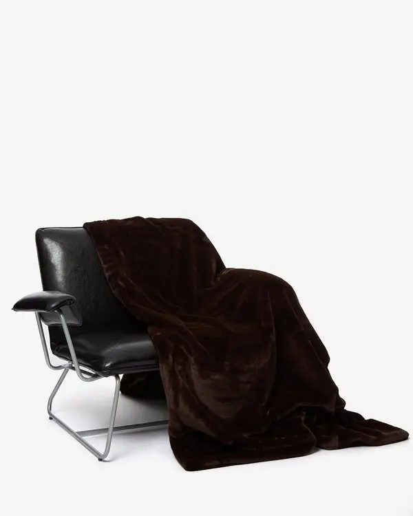 Apparis Brady Blanket - Espresso