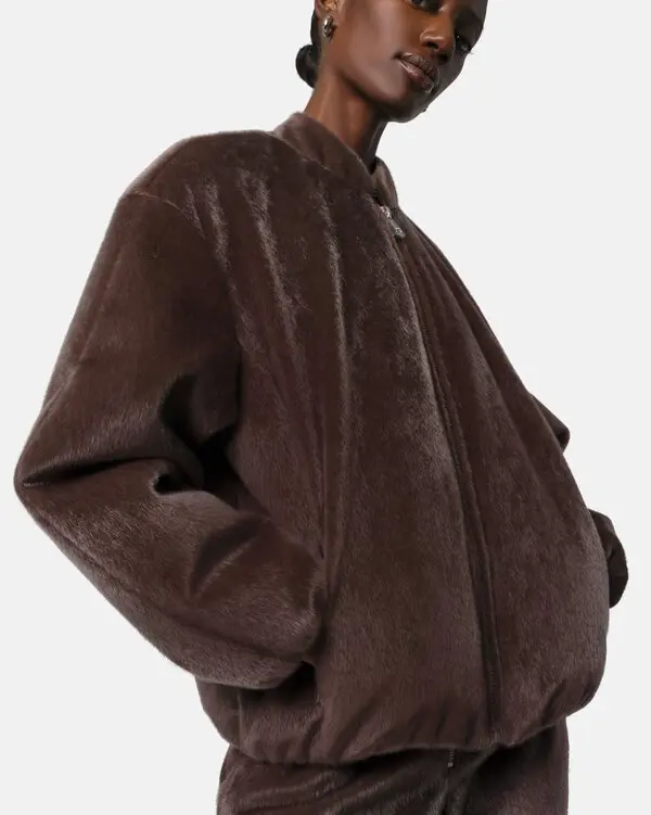 Apparis Maris Pony Padded Bomber - Umber