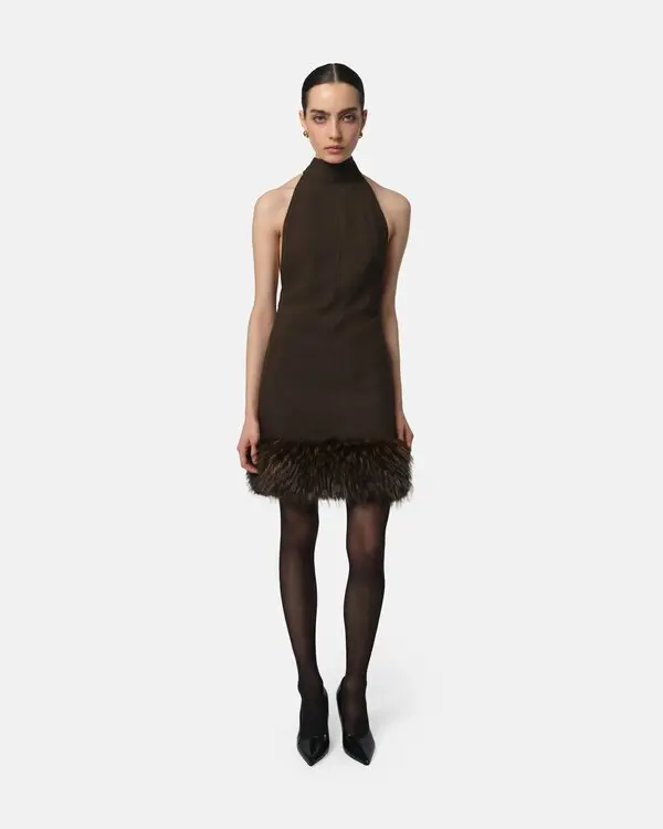 Apparis Matisse Mini Dress - Dark Brown/dk Brown