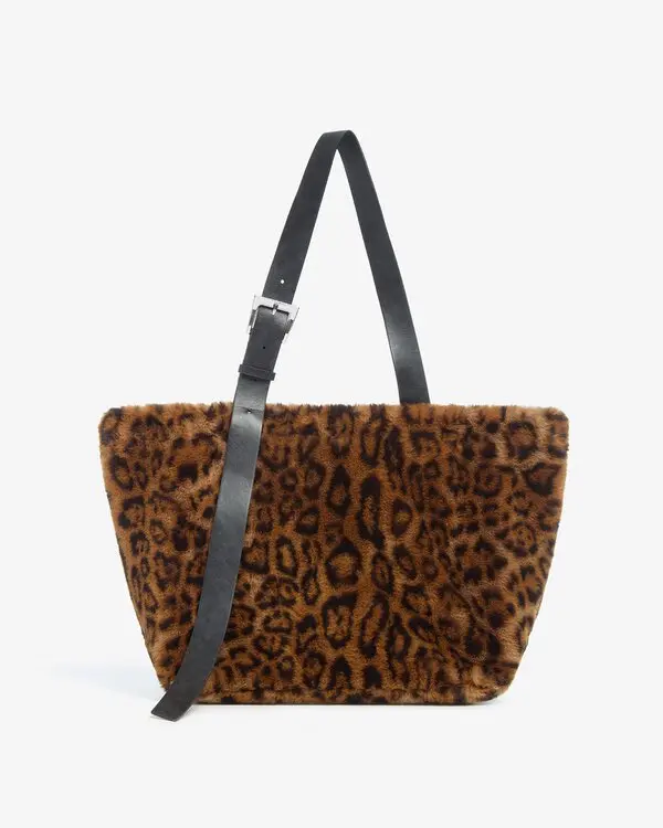 Apparis Esti Pluche Tote Bag - Leopard