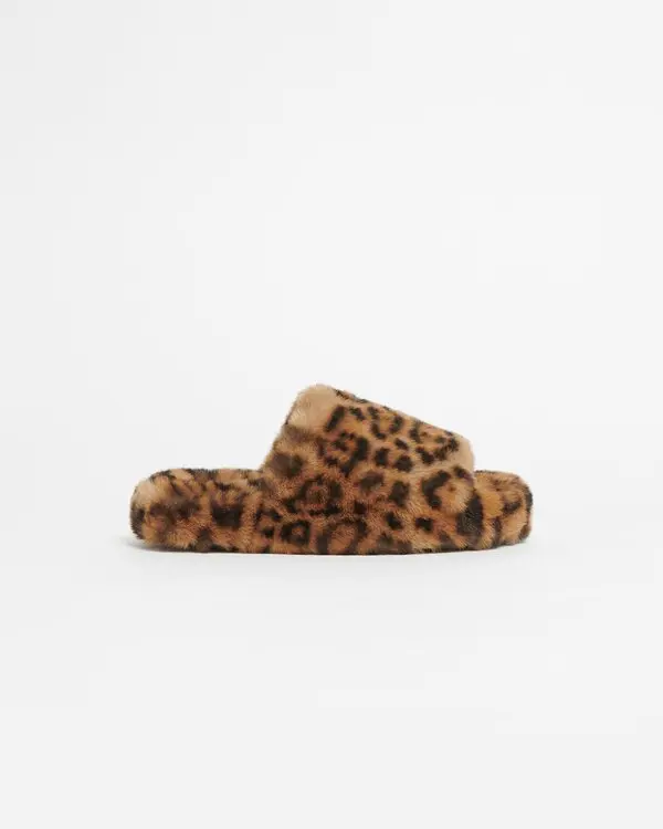 Apparis Dillon Platform Slide - Leopard