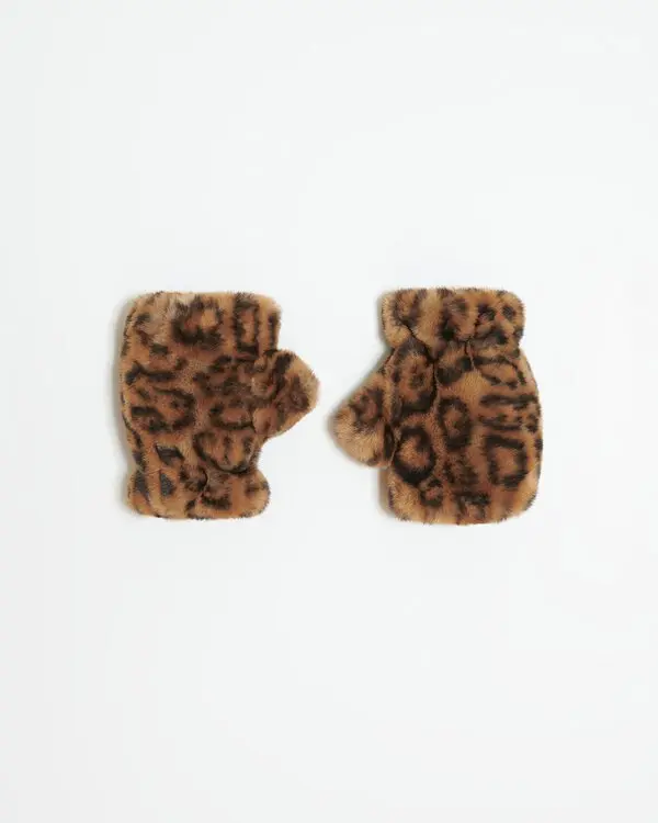 Apparis Ariel Fingerless Gloves - Leopard