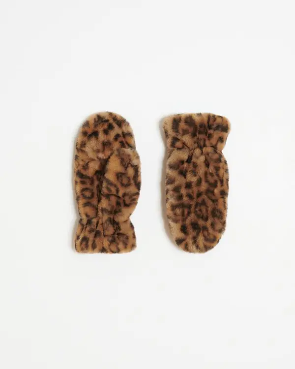 Apparis Coco Mittens - Leopard