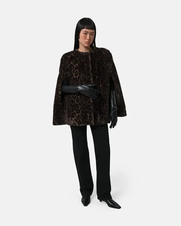 Apparis Sloane Leopard Cape - Dark Leopard