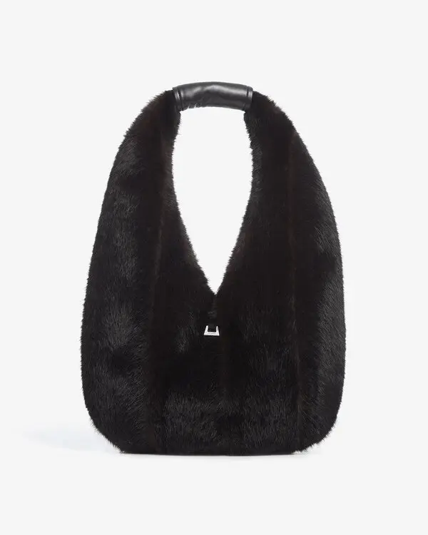 Apparis Colette Shaved Mink Bag - Noir Multi