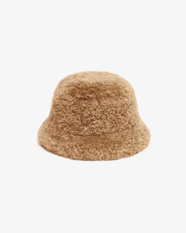 Apparis Amara Bouclette Bucket Hat - Camel