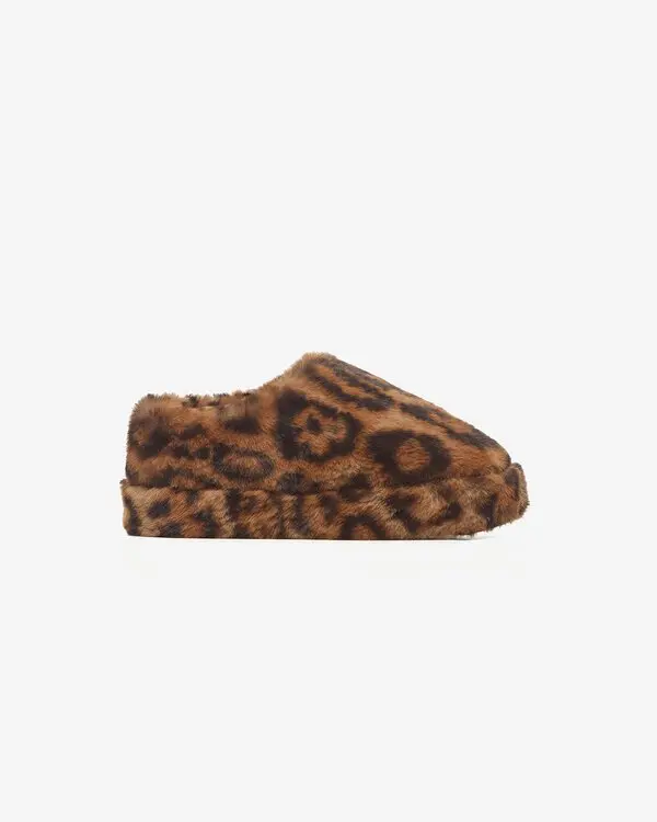 Apparis Pluche™ Platform Mule - Leopard