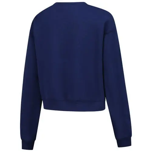 ZOOZATZ Michigan Wolverines Chenille Cropped Sweatshirt