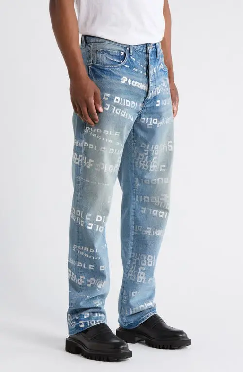 PURPLE BRAND Logo Nonstretch Denim Jeans