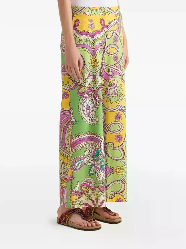 Malìparmi Paisley-print Cropped Trousers