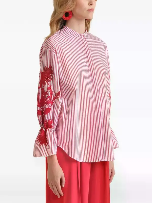 Malìparmi Striped Embroidered Shirt