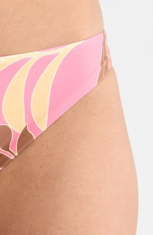 Sanctuary Printed Bikini Bottom - Orange Multi