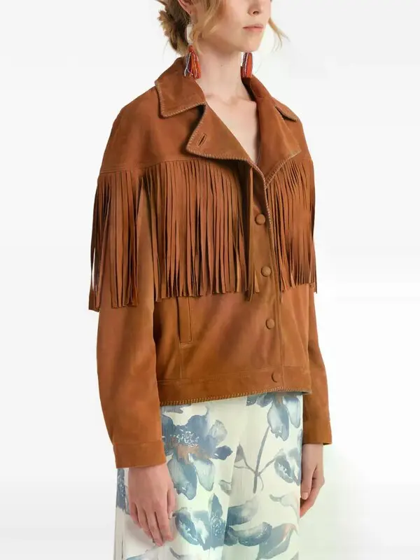 Malìparmi Fringed Biker Jacket