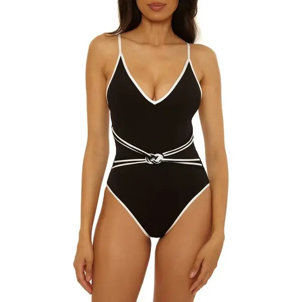 Trina Turk Triumph Braided One-piece Swimsuit - Black