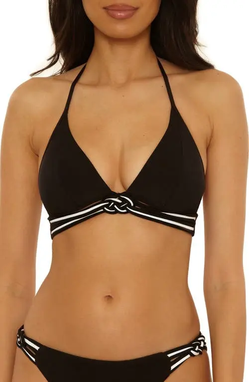 Trina Turk Triumph Triangle Bikini Top - Black