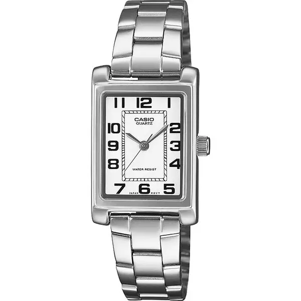 Casio Tank Bracelet Watch - Silver