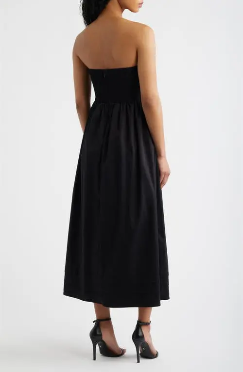 Lulus Strapless Cotton-blend Midi Dress