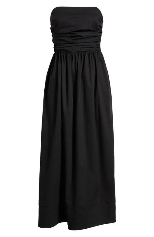 Lulus Strapless Cotton-blend Midi Dress