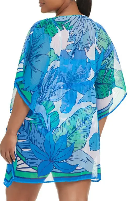 BLEU BY ROD BEATTIE Semisheer Cover-up Caftan - Cool