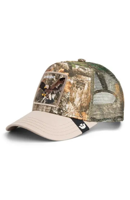 GOORIN BROS Eagle Patch Trucker Hat - Camouflage