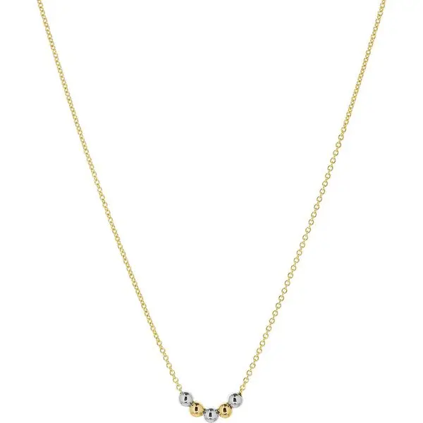 MARLYN SCHIFF Delany Two-tone Bead Necklace - Gold Plated