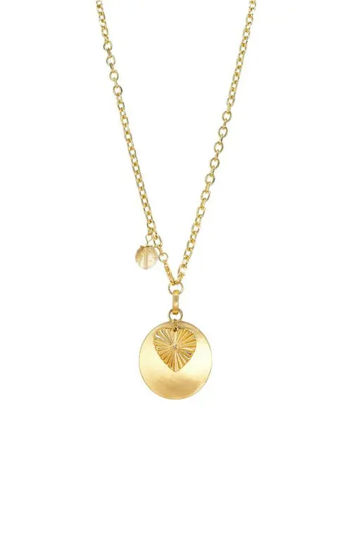 MARLYN SCHIFF Cole Charm Pendant Necklace - Gold