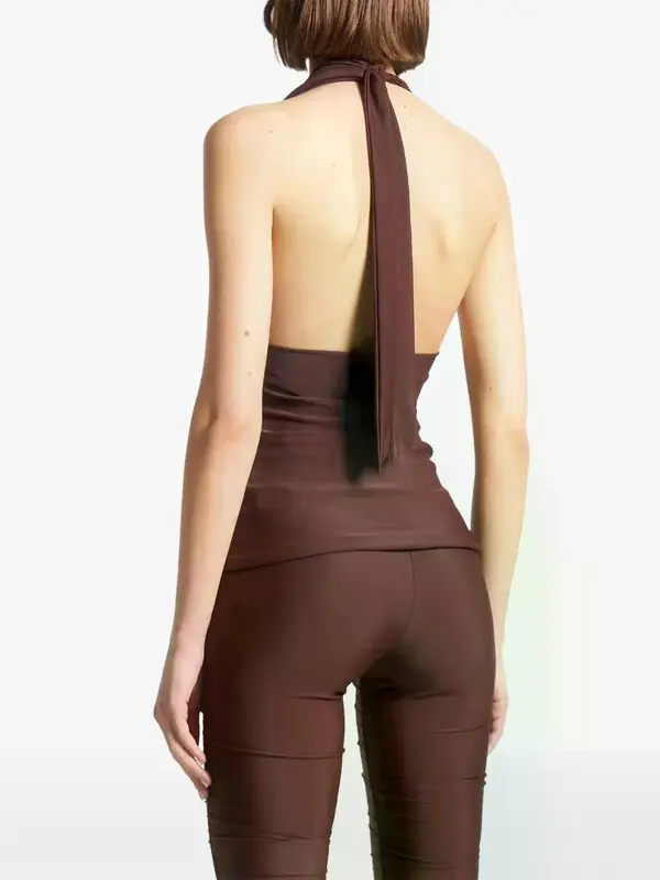 Manière De Voir Draped Halterneck Top