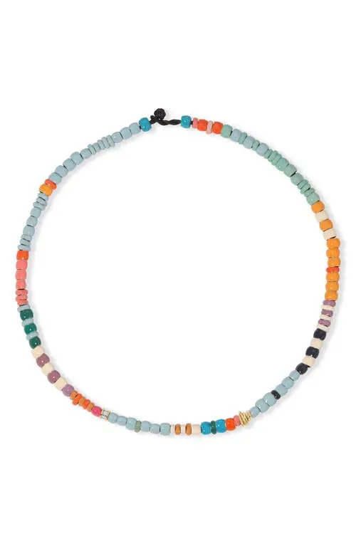 Adina Reyter Mixed Enamel Bead Necklace With Diamond Accent - Mixed Metal