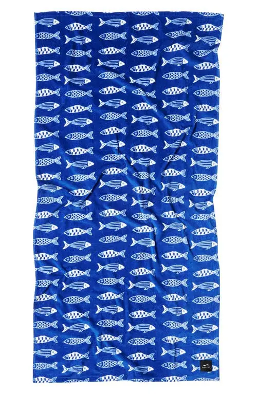 SLOWTIDE Sardines Beach Towel - Blue