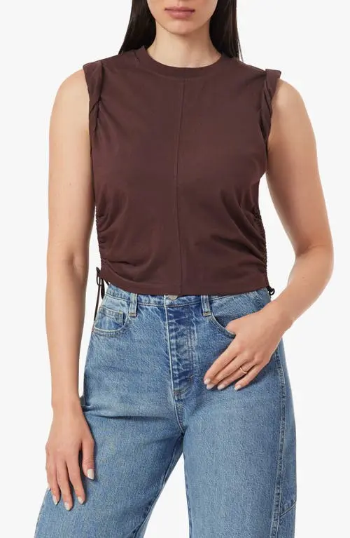 Habitual Luna Cinched Cotton Top - Mocha