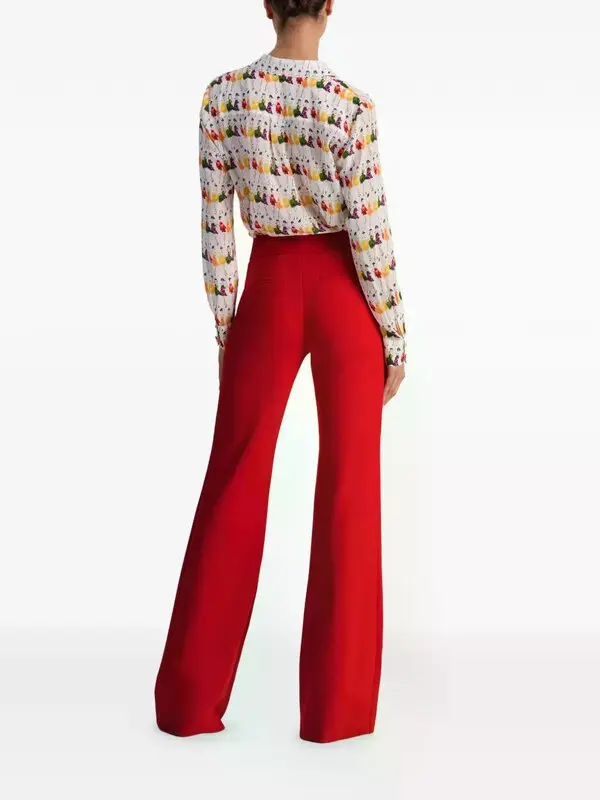 Alice + Olivia Andrew Fla Trousers - Red