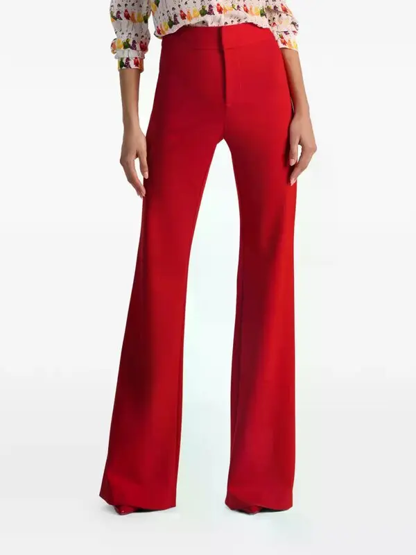 Alice + Olivia Andrew Fla Trousers - Red
