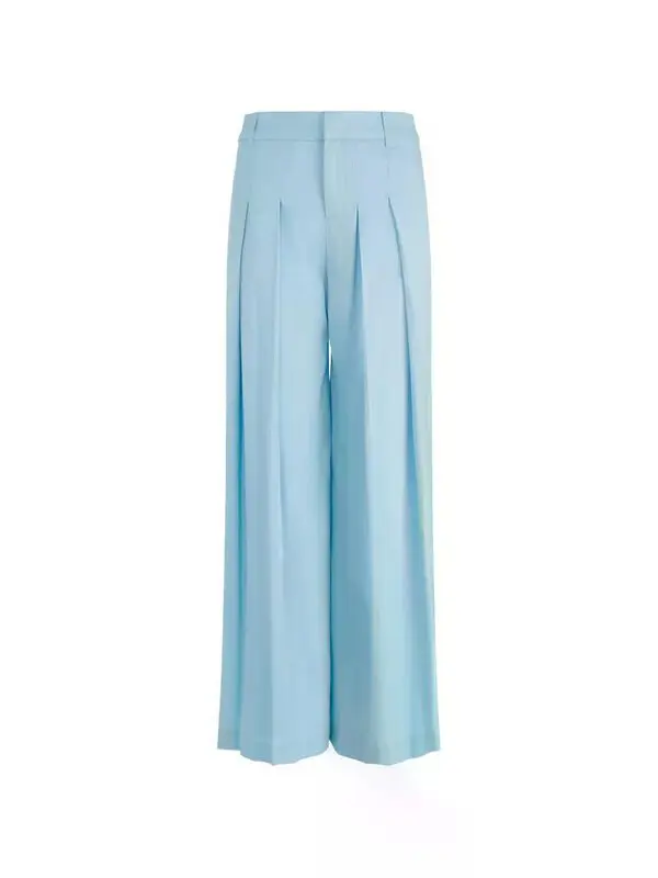 Alice + Olivia Blaire Pleated Trousers - Blue