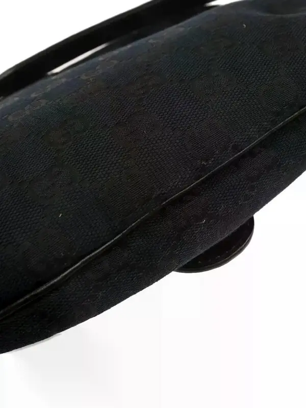 Gucci 1990-2000s Gg Leather Shoulder Bag