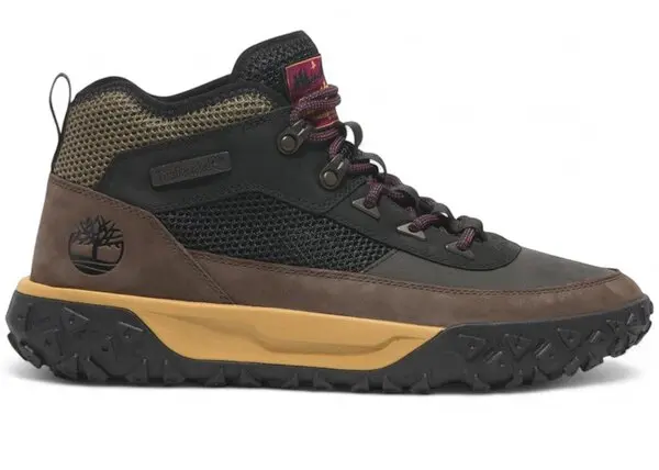 Timberland Greenstride Motion 6 Mid Waterproof Hiking Boot - Black/brown