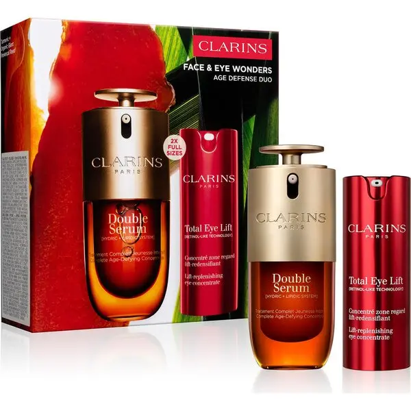 Clarins Face & Eyes Anti-aging Set $190 Value - No Color